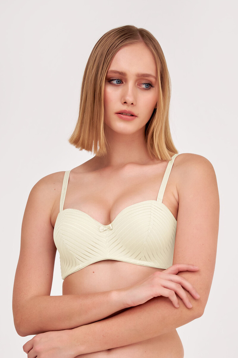 Ekru Sierra Straplez Sütyen | LOYA
